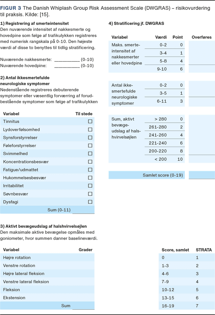 Systematisk diagnostik og dokumentation ved whiplash | Ugeskriftet.dk