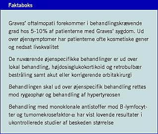 Biologiske behandlingsmuligheder ved Graves' oftalmopati | Ugeskriftet.dk