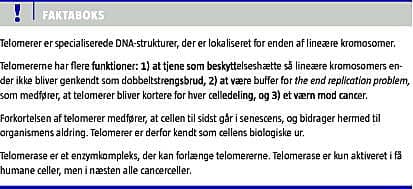 Telomerer og telomerase | Ugeskriftet.dk