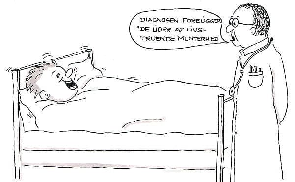 Helbred og humoristisk sans: sygelighed | Ugeskriftet.dk