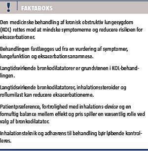 Medicinsk behandling af KOL | Ugeskriftet.dk