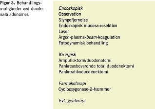 Duodenale adenomer ved familiær adenomatøs polypose | Ugeskriftet.dk