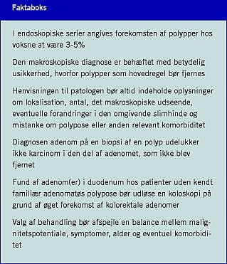 Polypper i ventrikel og duodenum | Ugeskriftet.dk
