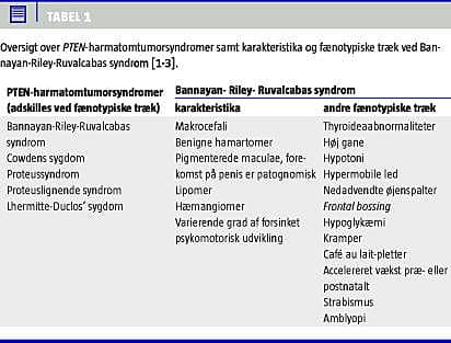 Bannayan-Riley-Ruvalcabas syndrom og juvenil polypose hos en toårig ...