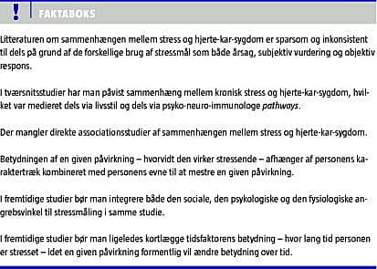 Stress og hjerte-kar-sygdom | Ugeskriftet.dk