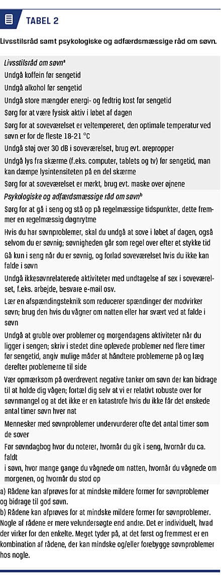 Dårlig søvn er en trussel mod helbredet | Ugeskriftet.dk